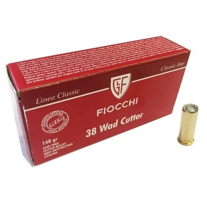 FIOCCHI Classic Line cal. .38S&W Sp. 148gr. LWC Wad Cutter conf. 50pz ...